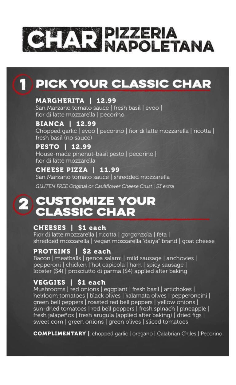 Char Pizzeria Napoletana